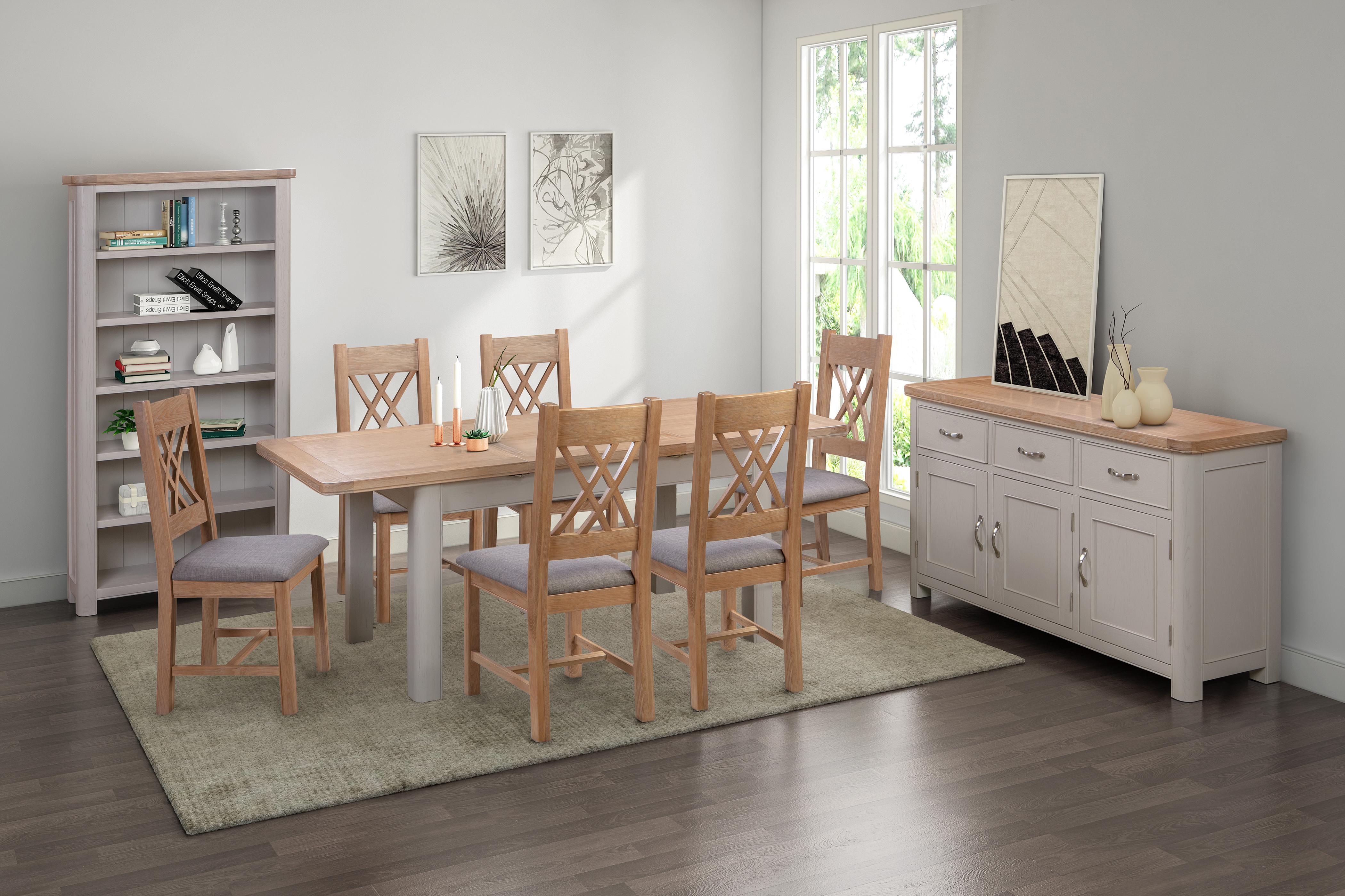 Regal Painted 140x90cm Extending Dining Table - Magnum Furniture