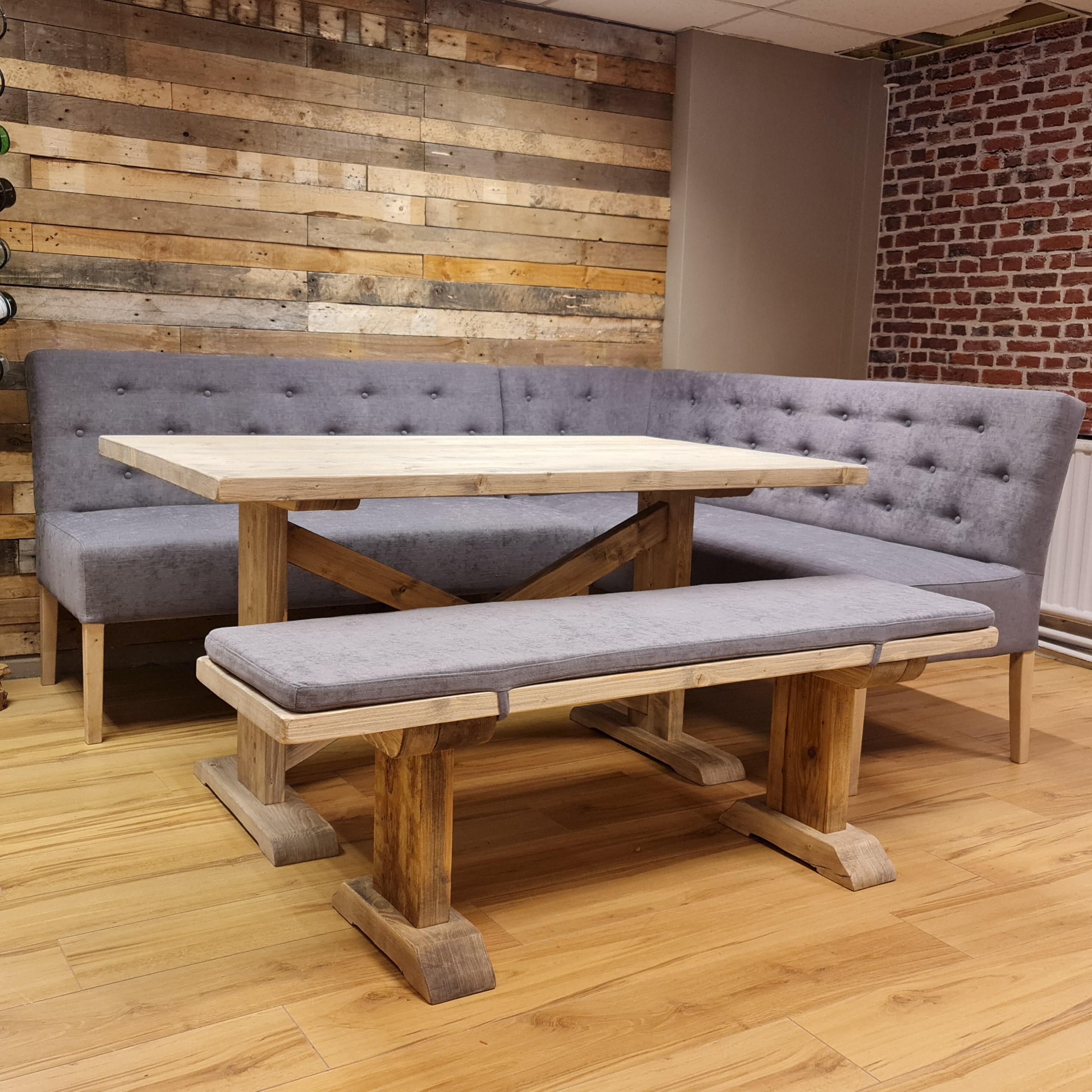 Burton LHF Corner Dining Set With Bench - Magnum Furniture