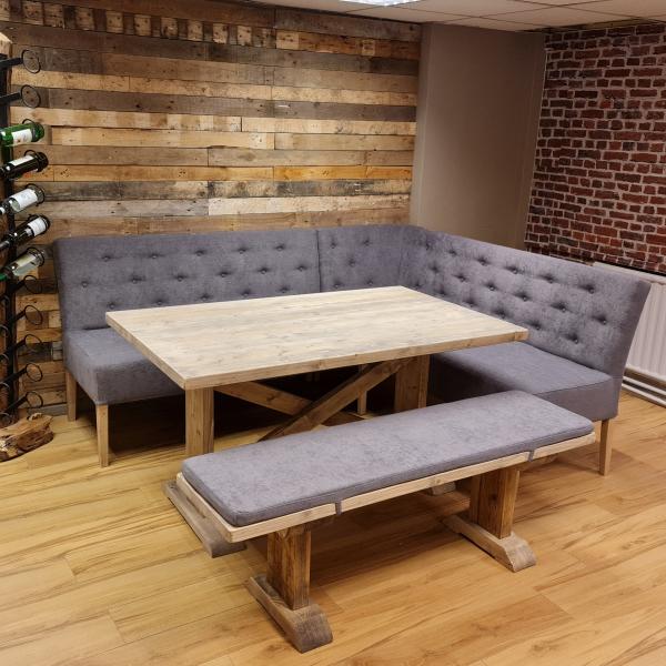 LHF Corner Dining Set with Bench | Magnum Furniture