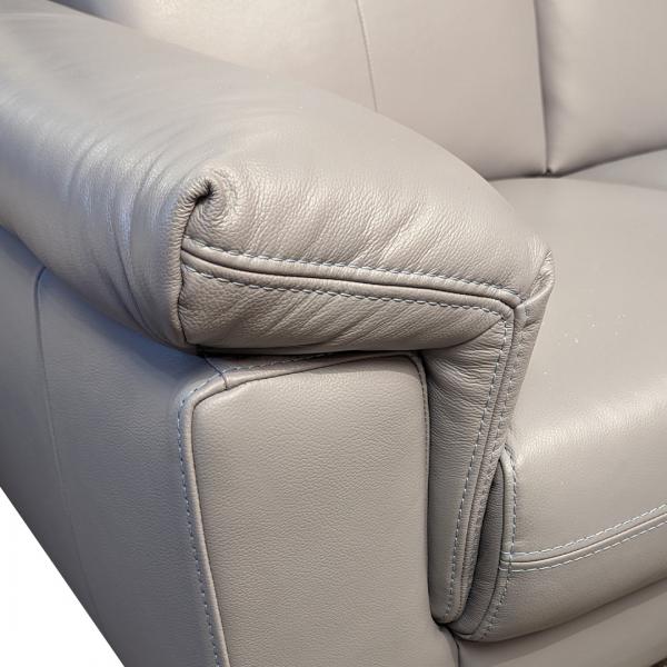 3 Seater Static Sofa - Leather | Magnum Furniture