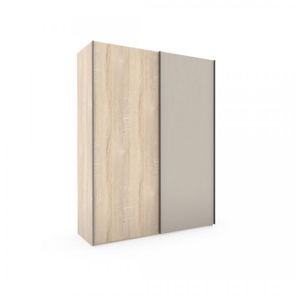 678 - 150cm Sliding Door Robe - 1 Glass Door Right | Magnum Furniture