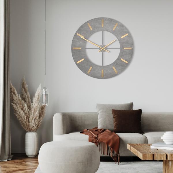 32" Loft Grand Clock Grey | Magnum Furniture