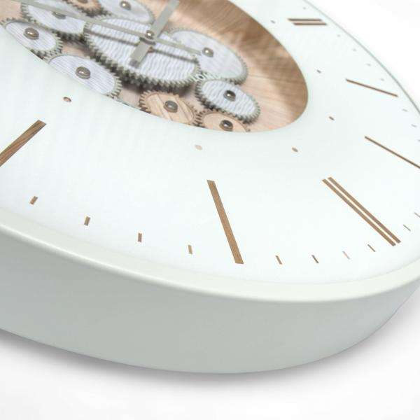 30" Clocksmith Grand Clock Cog Ivory | Magnum Furniture