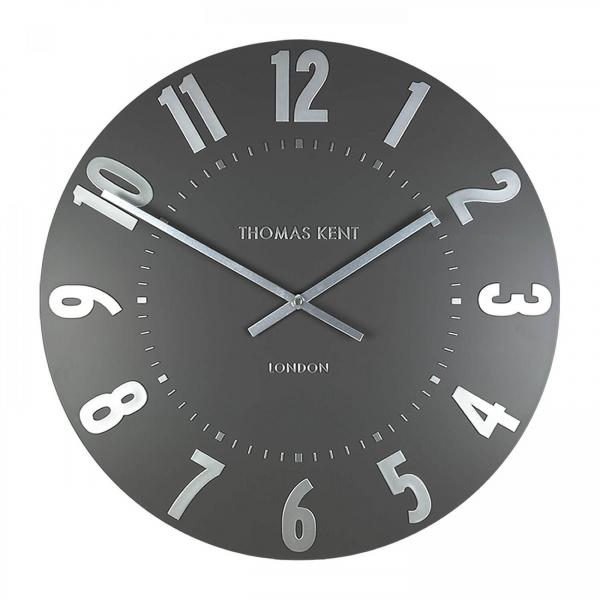 20" Mulberry Clock Graphite Silver | Magnum Furniture