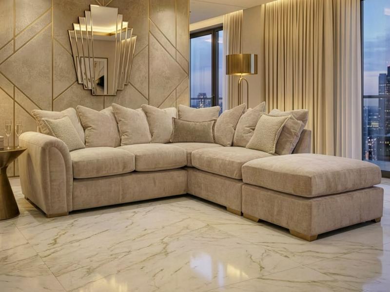 Xanadu Corner Sofa & Stool | Magnum Furniture