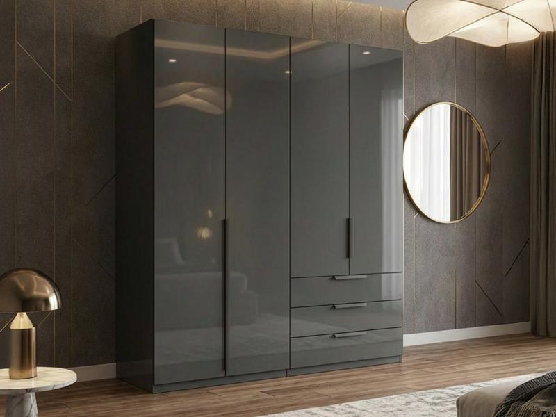 Singapore 4 Door Combi Wardrobe | Magnum Furniture