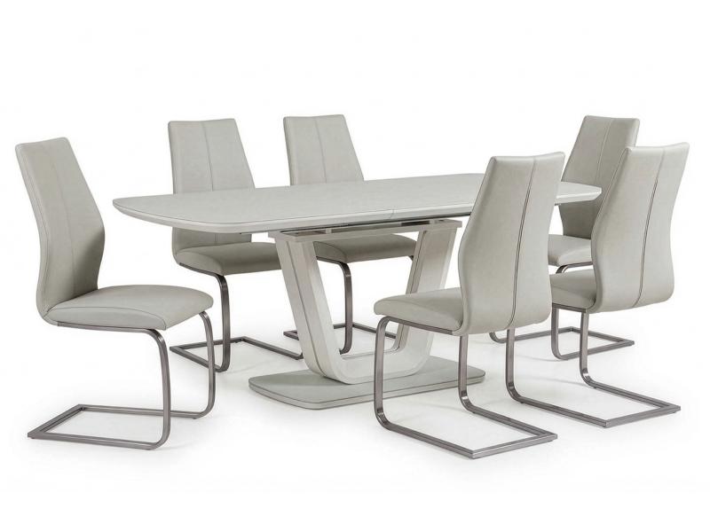 160-200cm Extending Dining Table in Putty | Magnum Furniture