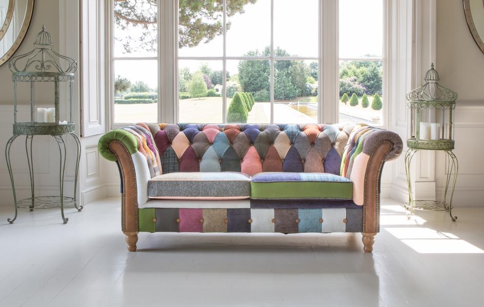 2 Seater Patchwork Sofa | Meyer & Marsh