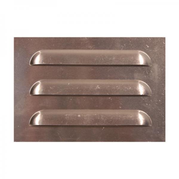 3 x 1 Row Louver Panel Slotted Vent - Pressed Aluminium. 7. 50x5.25 ...