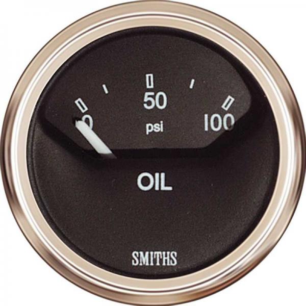 Classic Cobra Oil Pressure Gauge 0-100 Psi Smiths SVA IVA 52mm Half ...