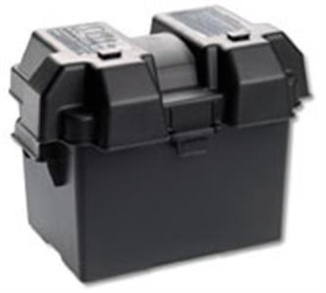Battery Box In Black Polyethylene. For Batteries 11" x 7.7/8" x 10.3/4 ...
