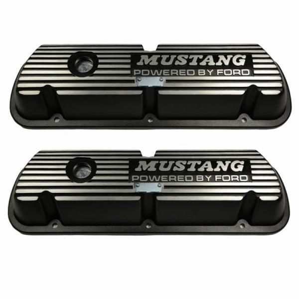 Black Satin Rocker Cover 289 302 351W Mustang Powered By Ford | Europa ...