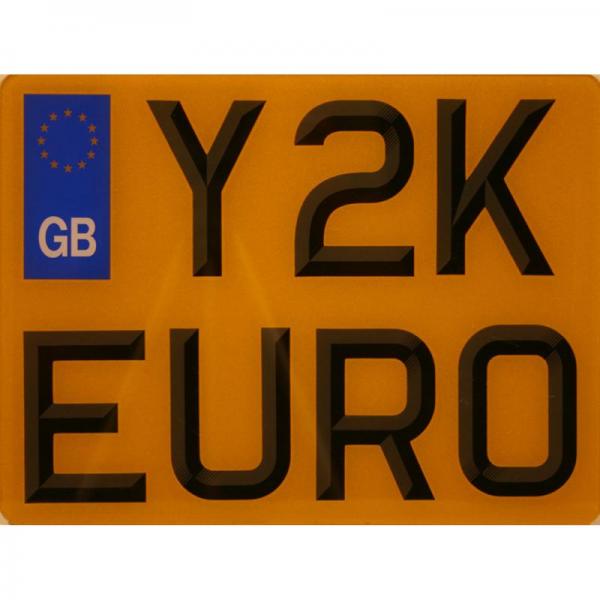 Square Number Plate Front GB Made to Order | Europa Specialist Spares