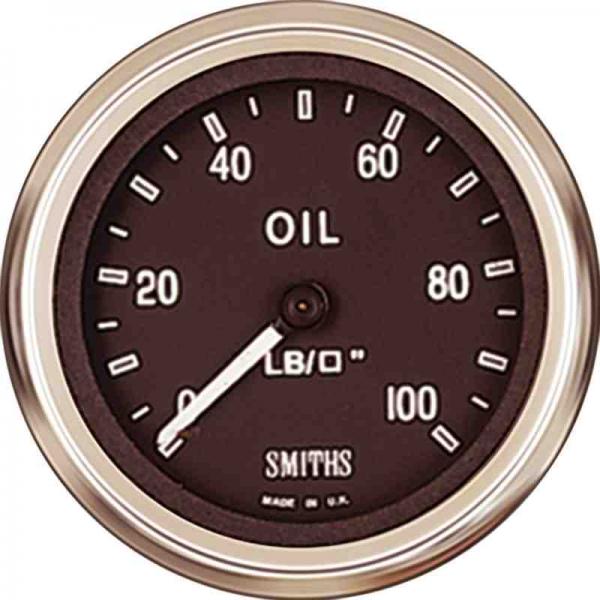 Classic Cobra Oil Pressure Gauge 0-100 Psi Pressure IVA Smiths 52mm ...