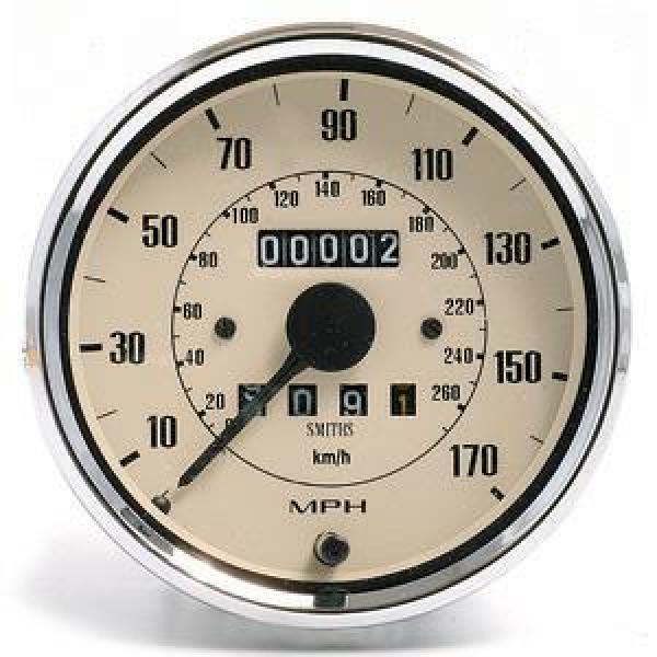 Smiths Mechanical Speedometer 170Mph Magnolia / Chrome Bezel 100mm ...