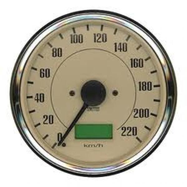 Smiths Electrical Speedometer 220 Kmh Magnolia / Chrome Bezel 100mm ...