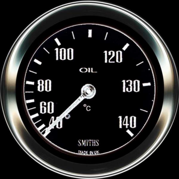 Smiths Classic Full Scale Oil Temperature Electronic Gauge Special ...