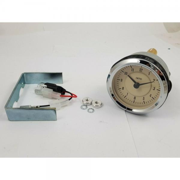 Smiths Classic Clock Magnolia / Chrome Bezel 60mm Diameter | Europa ...