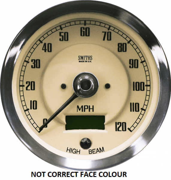 MGB Electronic Speedometer Black Face 120 MPH 100mm | Europa Specialist ...
