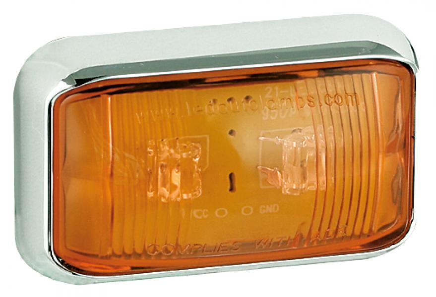 Amber Side Marker - Chrome Bracket | Europa Specialist Spares